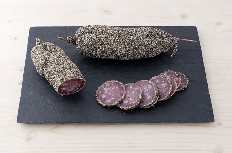 Saucisson sec au poivre - le saucisson piquant de la Maison Lucien